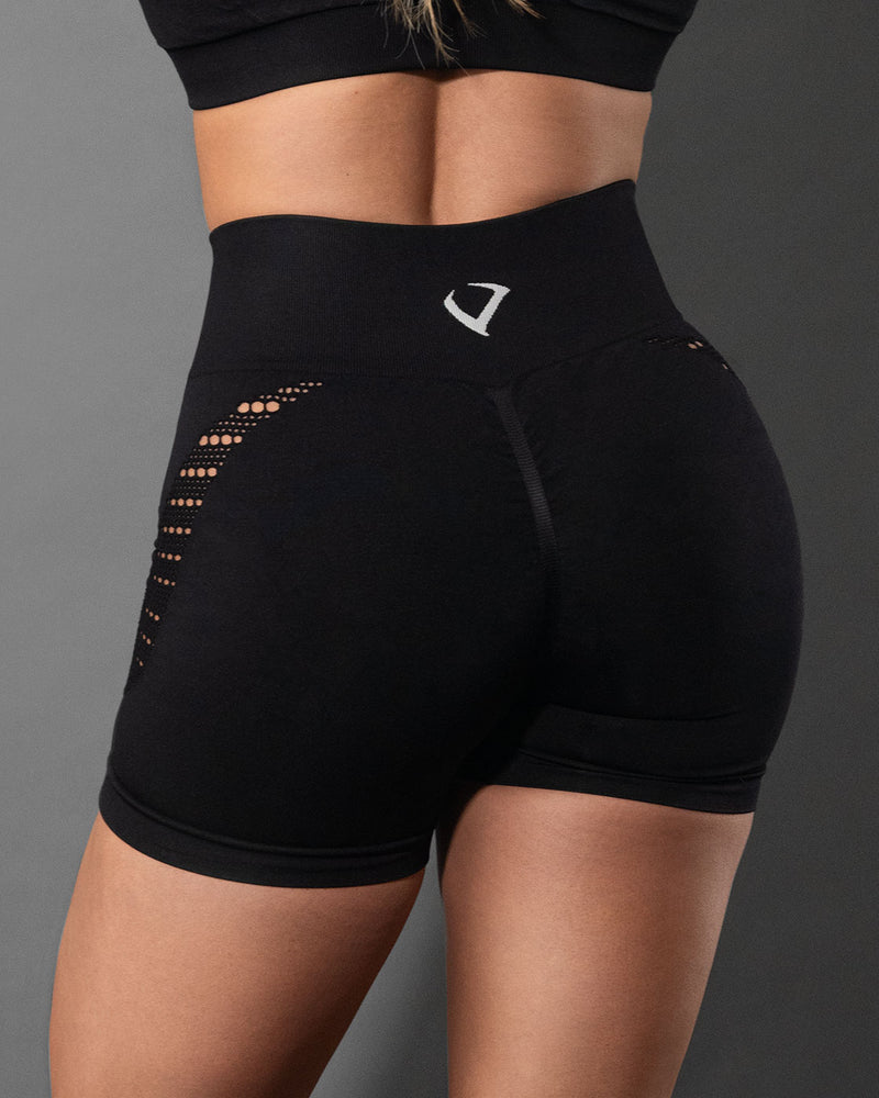 Synergy Black Seamless Shorts | Violate the Dress Code
