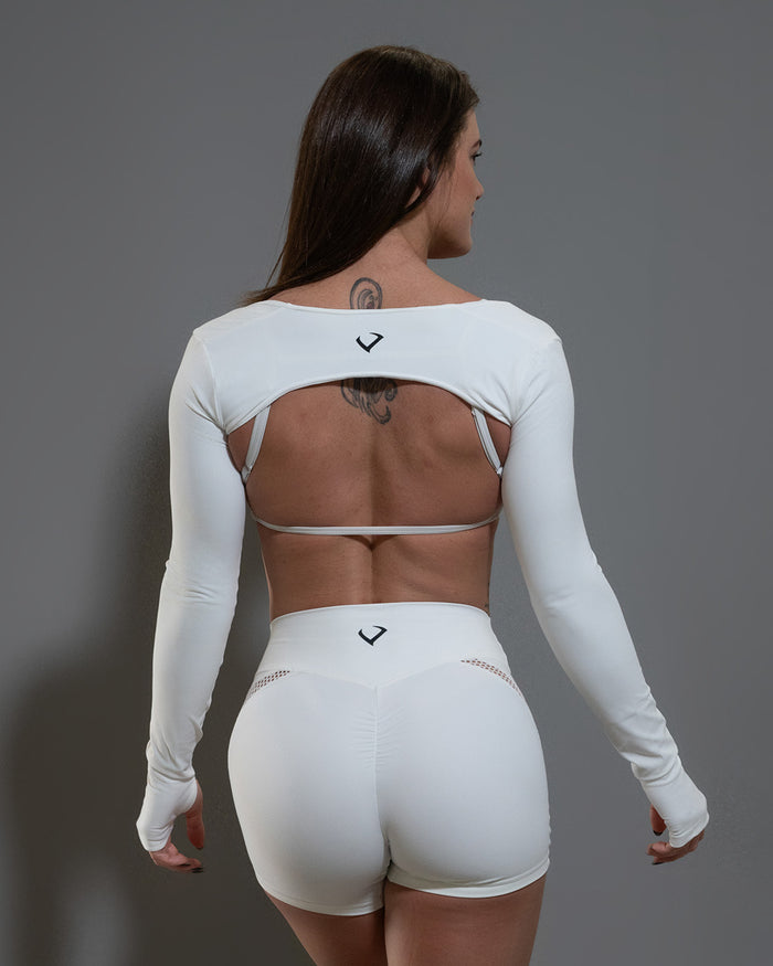 Allure Mesh Shorts - White